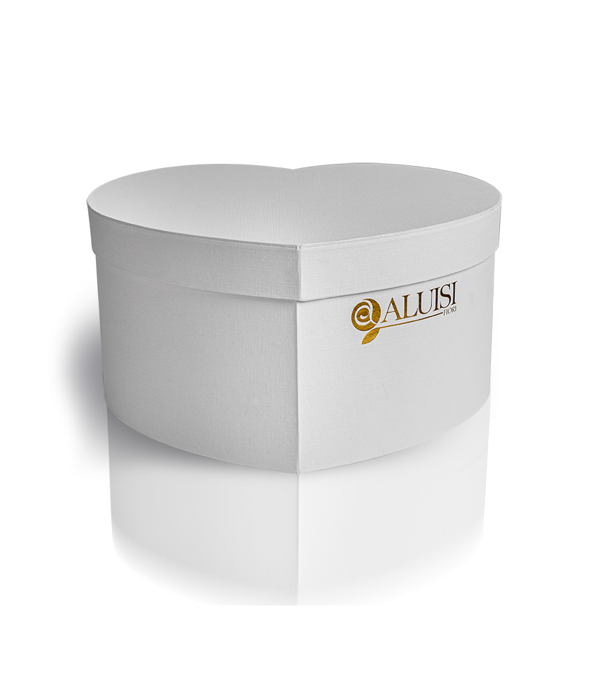 Box Cuore Rose Bianche Stabilizzate - Simbolo di Purezza e Nuovi Inizi