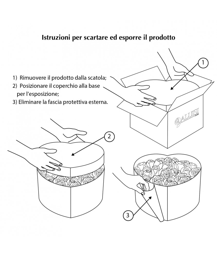 Box Cuore Rose Bianche Stabilizzate - Simbolo di Purezza e Nuovi Inizi